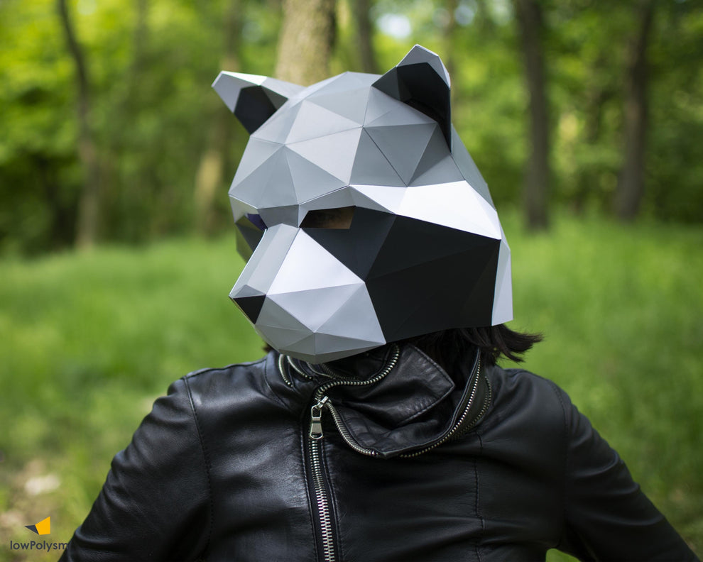 Raccoon Mask: DIY Therian Mask Template | Printable Papercraft Animal ...